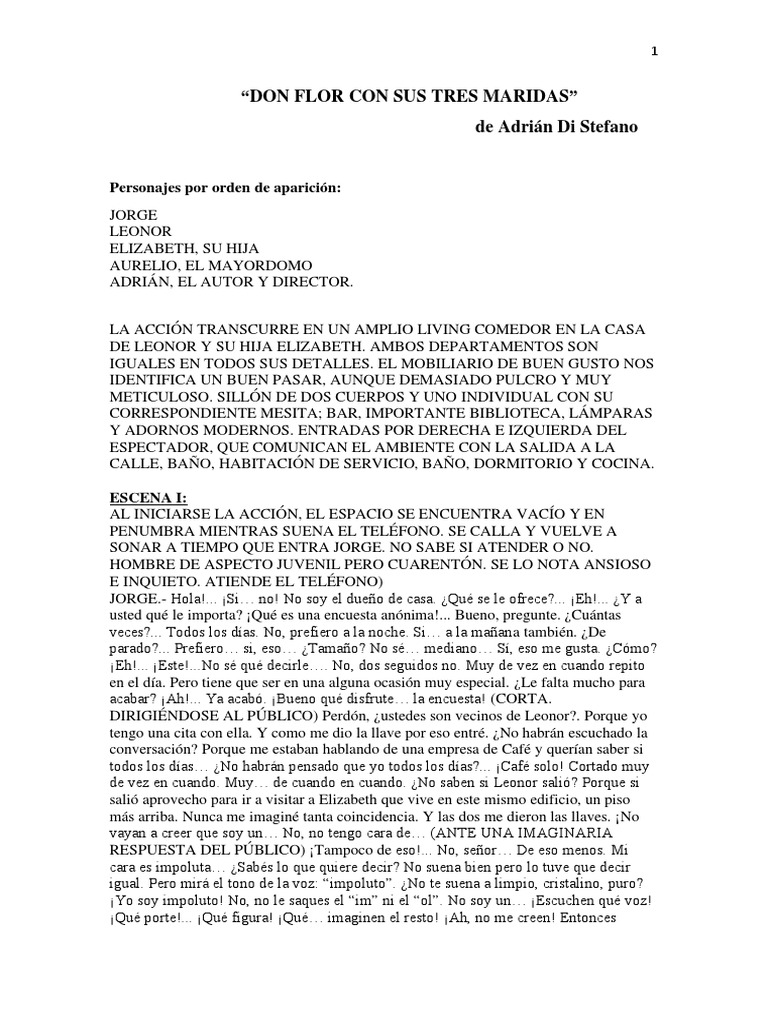 Don Flor Con Sus Tres Maridas | PDF