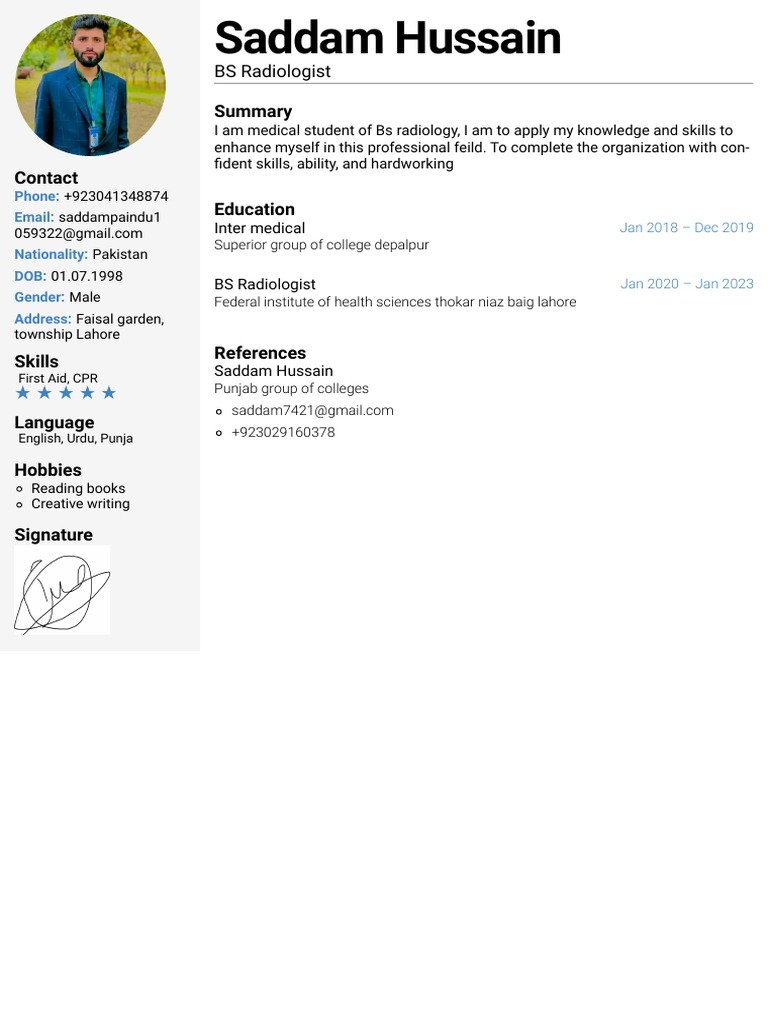 Saddam Resume-892 | PDF