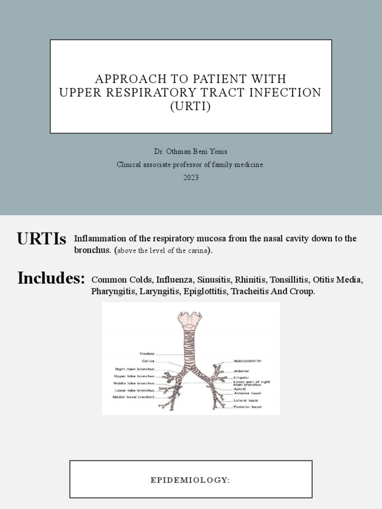 Approach To Patient With URTI.2023 | PDF | Common Cold ...