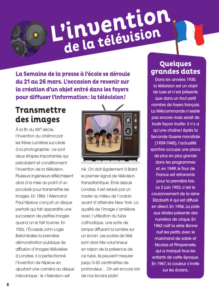 Invention de la télévision et ses pionniers | PDF