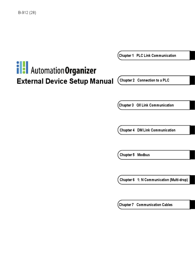 External Device Setup Manual | PDF | Switch | Programmable Logic Controller