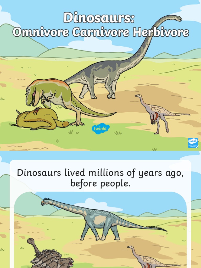 Dinosaur Diets: Herbivores, Carnivores, Omnivores | PDF