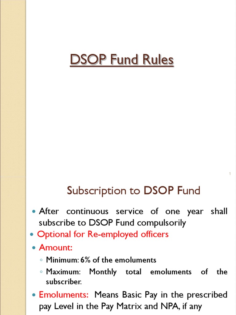 Dsop | PDF | Credit | Finance & Money Management