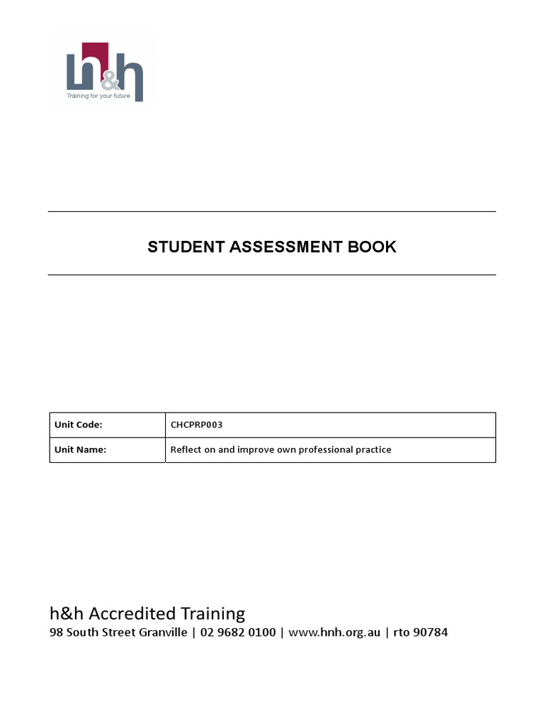 CHCPRP003 Student Assessment Book V8 150221.v1.0 | PDF | Expert ...