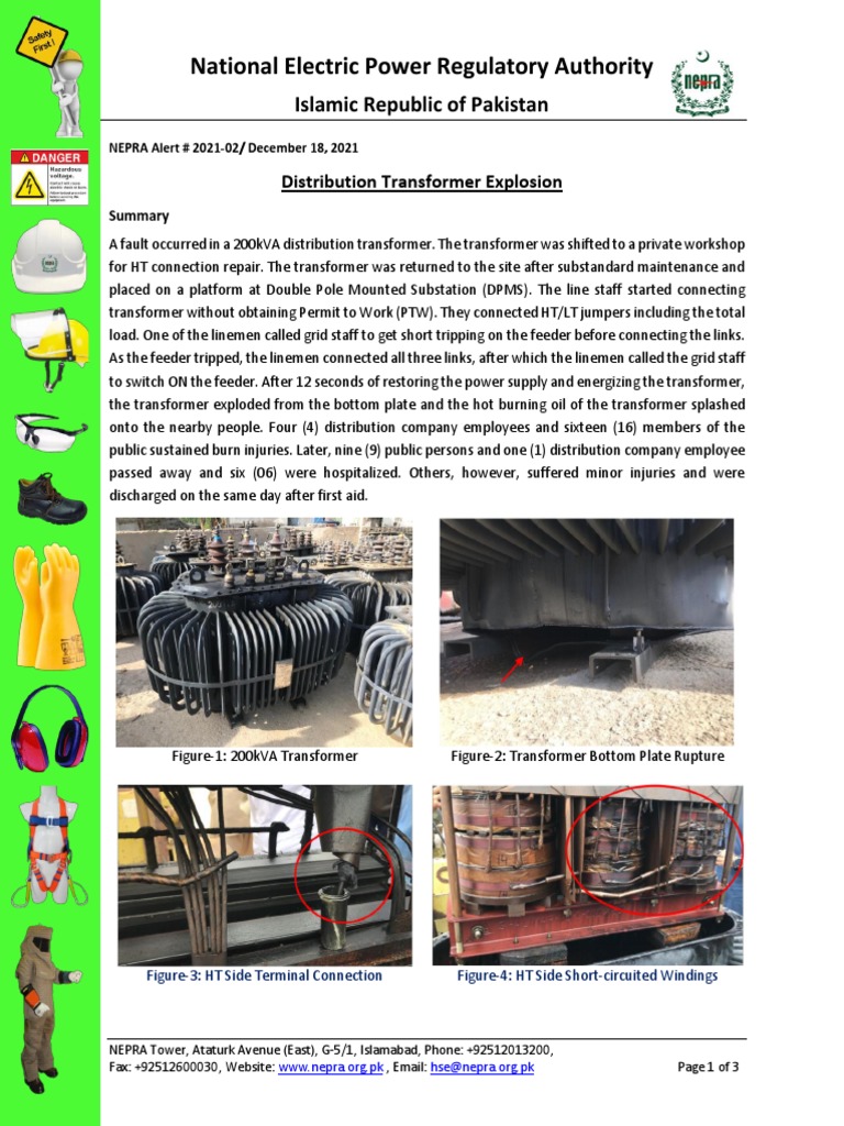 NEPRA Alert-Transformer 2023 | PDF | Transformer | Fuse (Electrical)