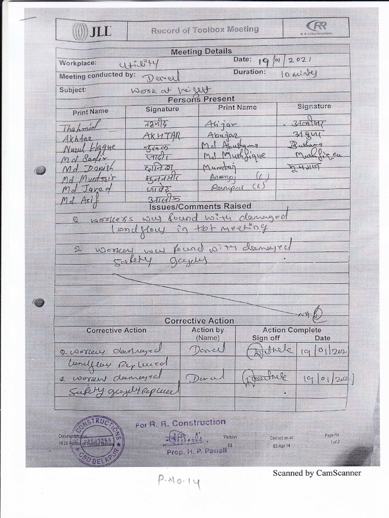 Incident Report | PDF | Natural Environment | Environmental Science