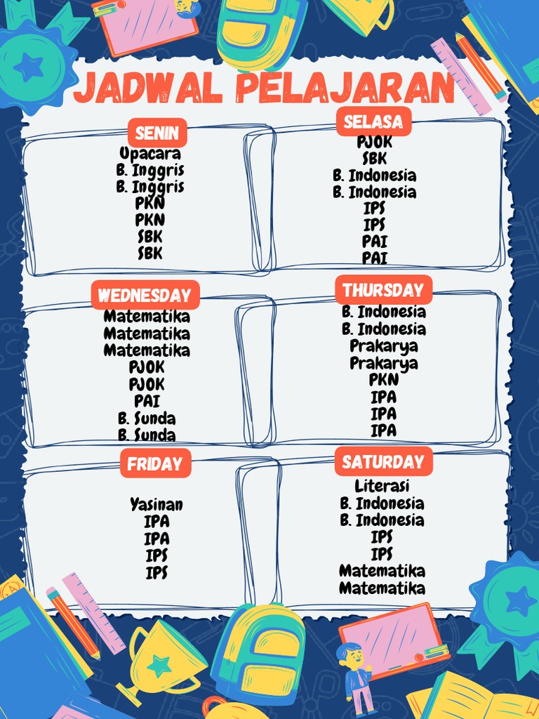 Jadwal Pelajaran 9c Pdf