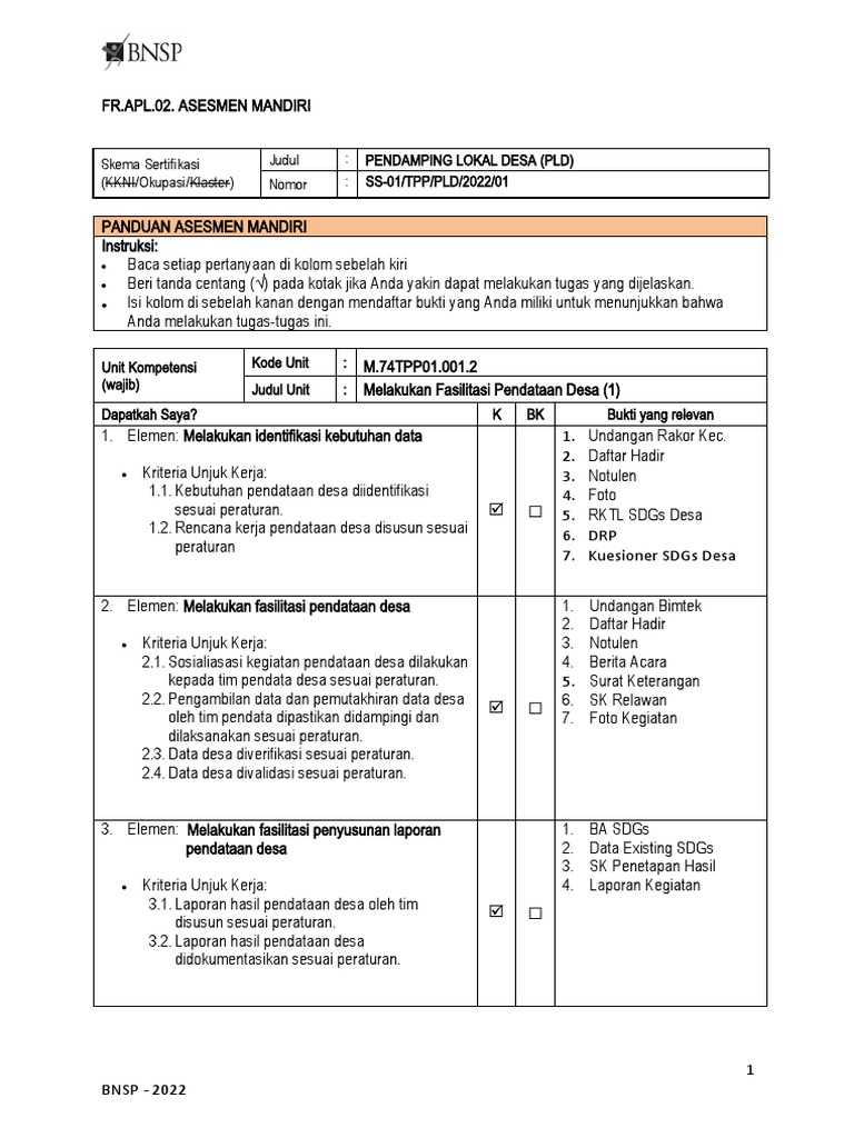 FR. APL. 02-PLD - Suryani | PDF