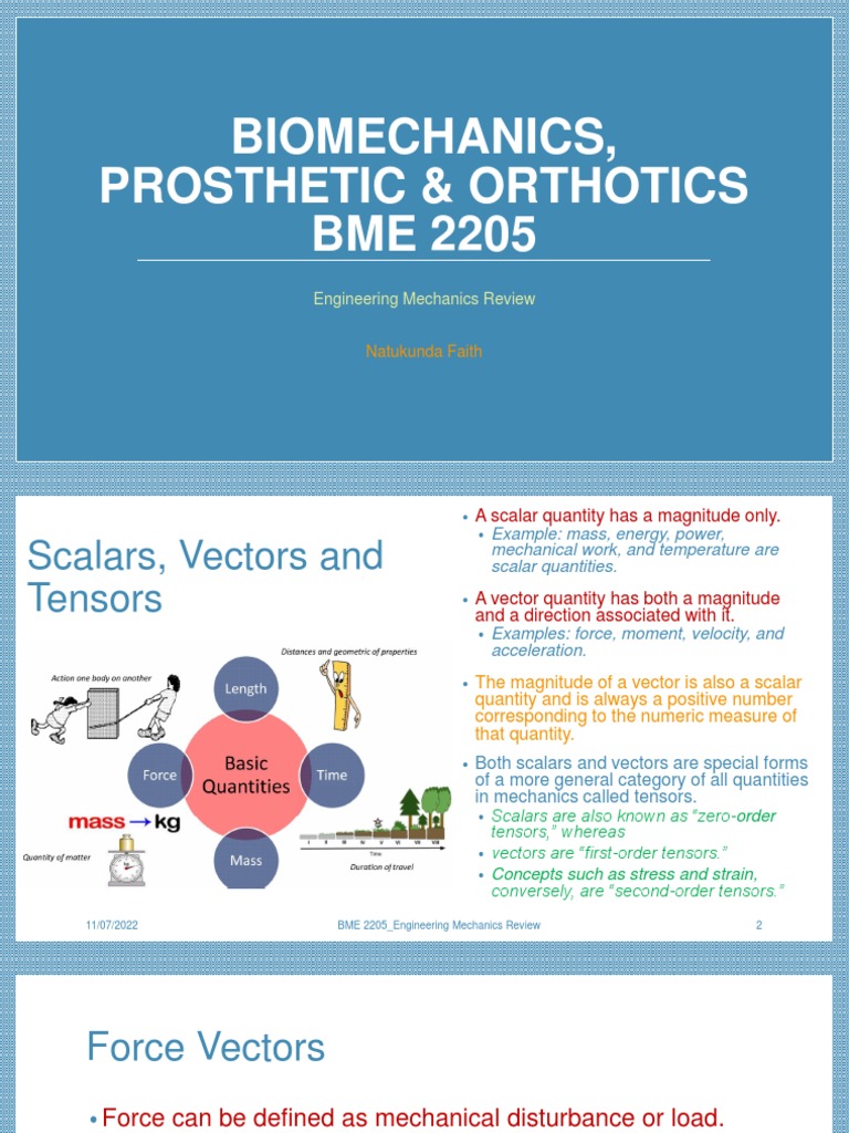 BME 2205 Lecture 2 Review of Engineering Mechnics | PDF | Deformation (Engineering ...
