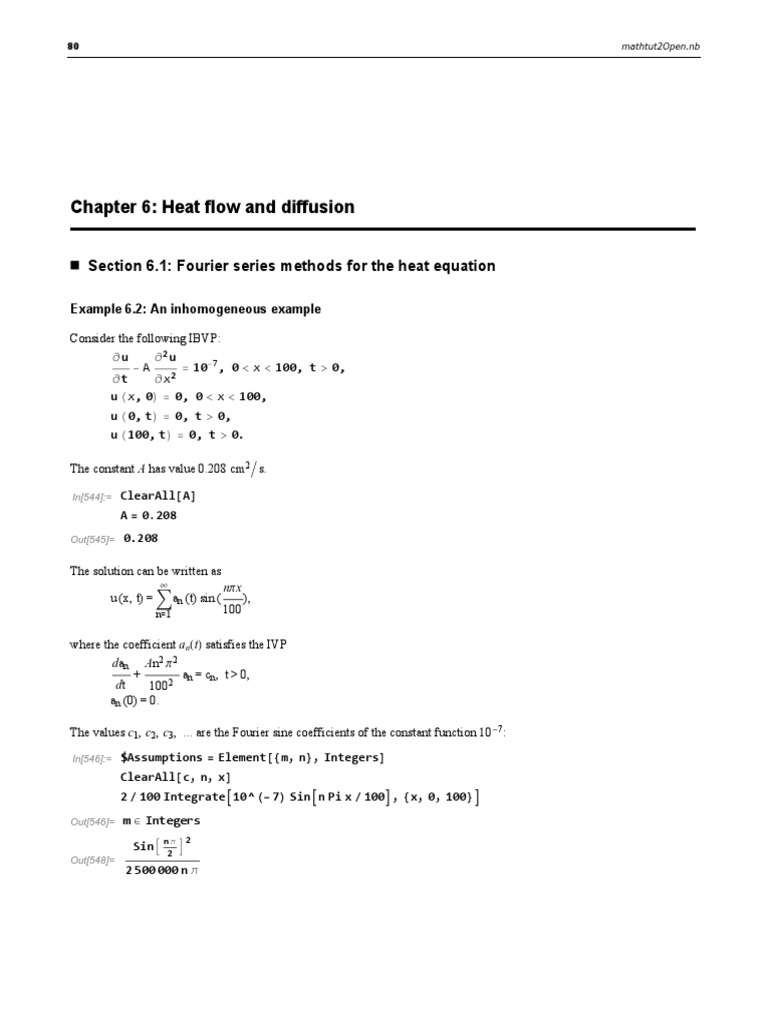 Baitoantruyennhiet Vidu | PDF | Partial Differential Equation | Mathematical Concepts