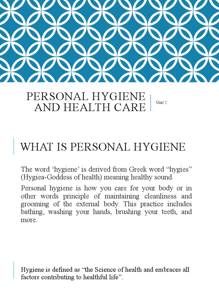 Importance of Personal Hygiene Practices | PDF | Hygiene | Medical ...