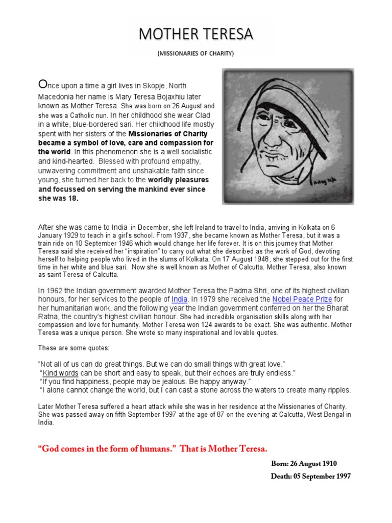Mother teresa | PDF