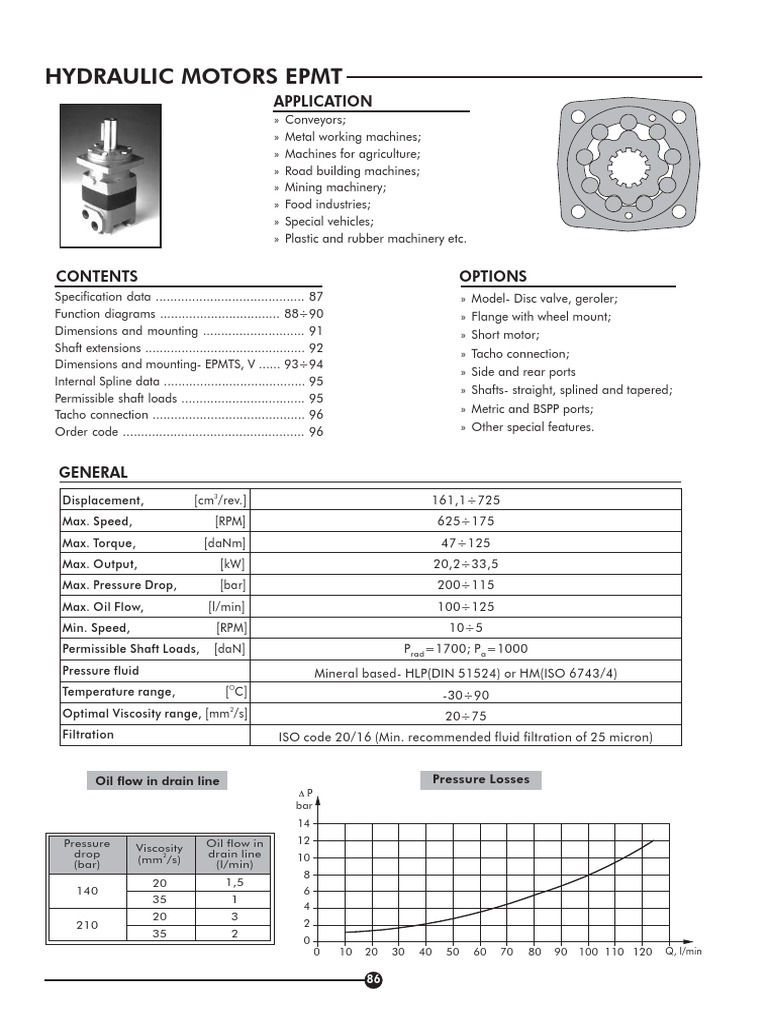 Hydromotor EPMT e | PDF | Mechanical Engineering | Machines