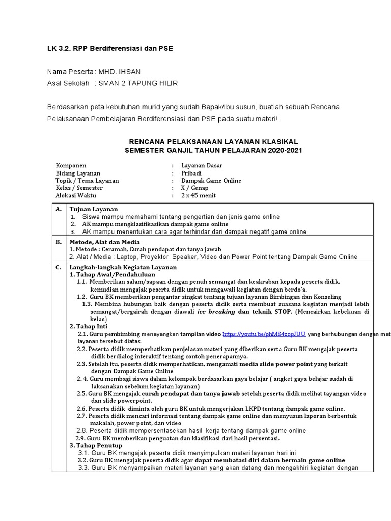 LK 3.2 RPL Mhd. Ihsan | PDF | Game & Aktivitas