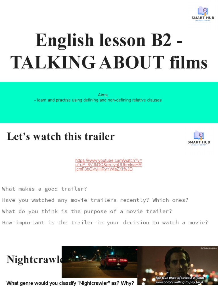 B2 English: Discussing Films | PDF | Games & Activities