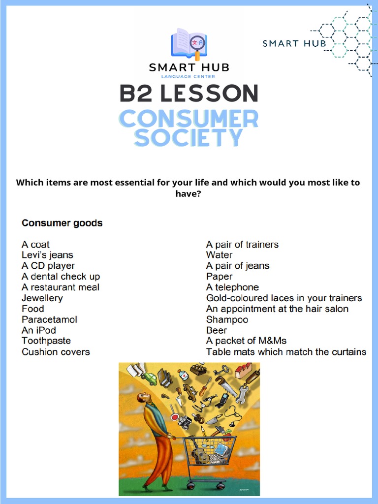 B2 English Lesson Plan - Consumerism | PDF