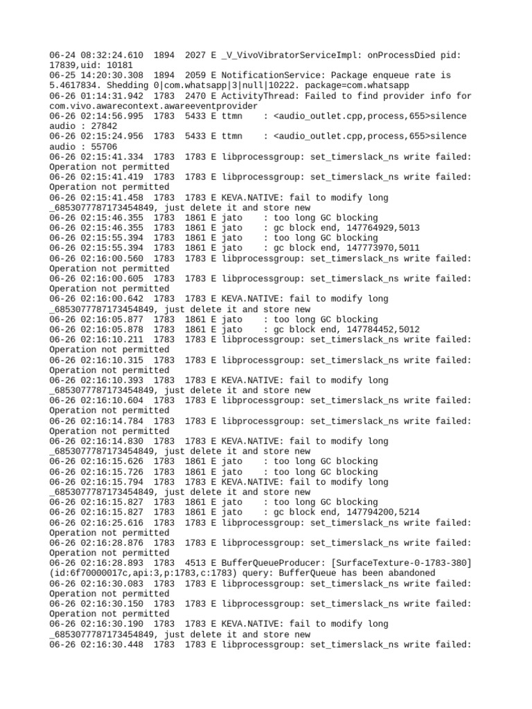 Log Pdf Java Programming Language Android Operating System 8027