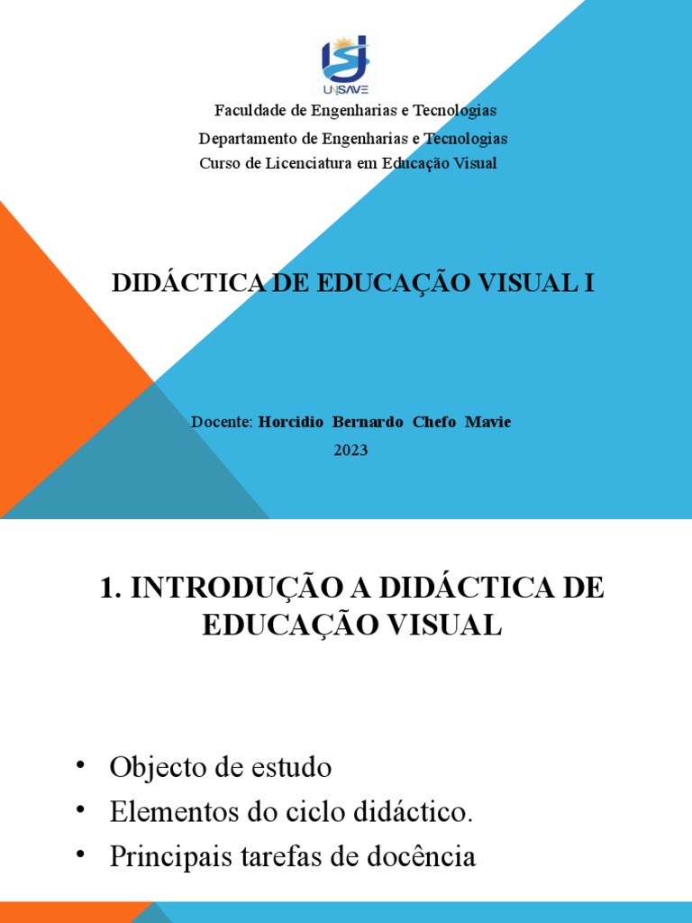 Didática da Educação Visual I | PDF