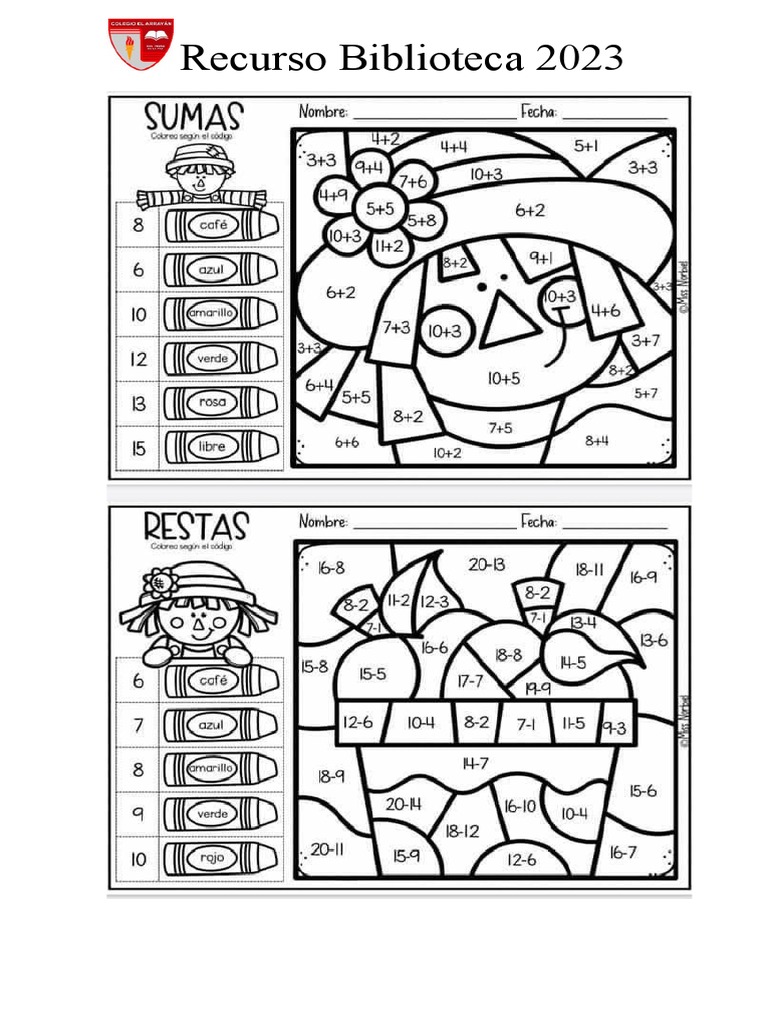 Pinta Las Sumas y Restas | PDF