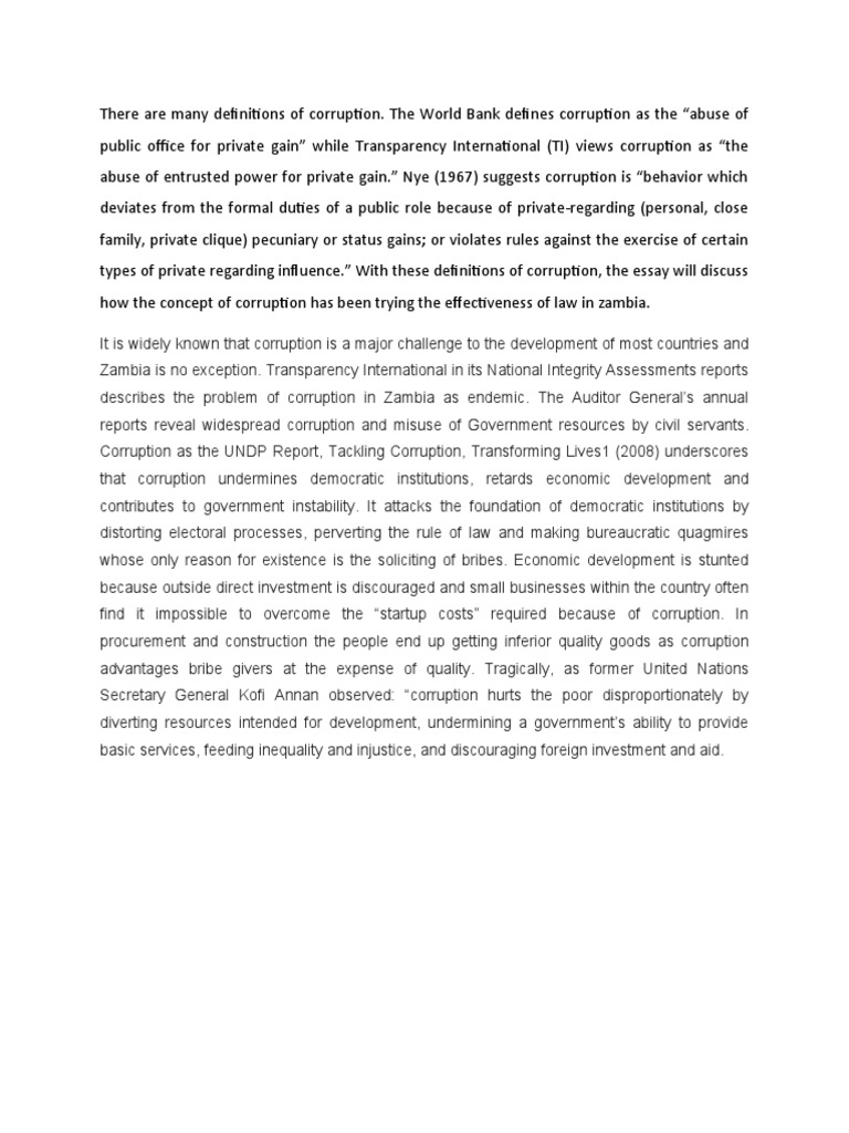 Corruption Impacts | PDF