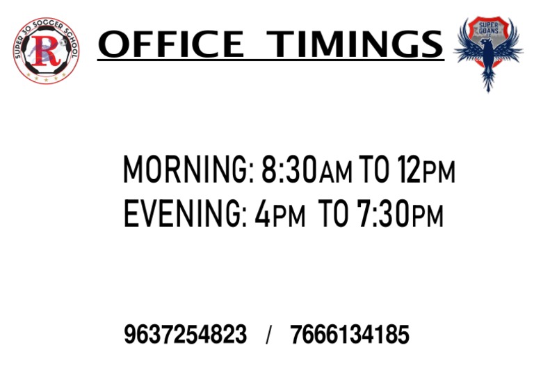 Office Timings | PDF