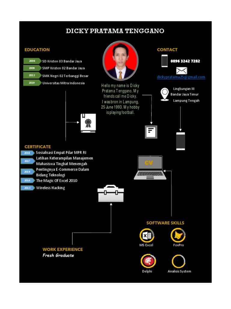 CV Dicky Pratama Tenggano | PDF