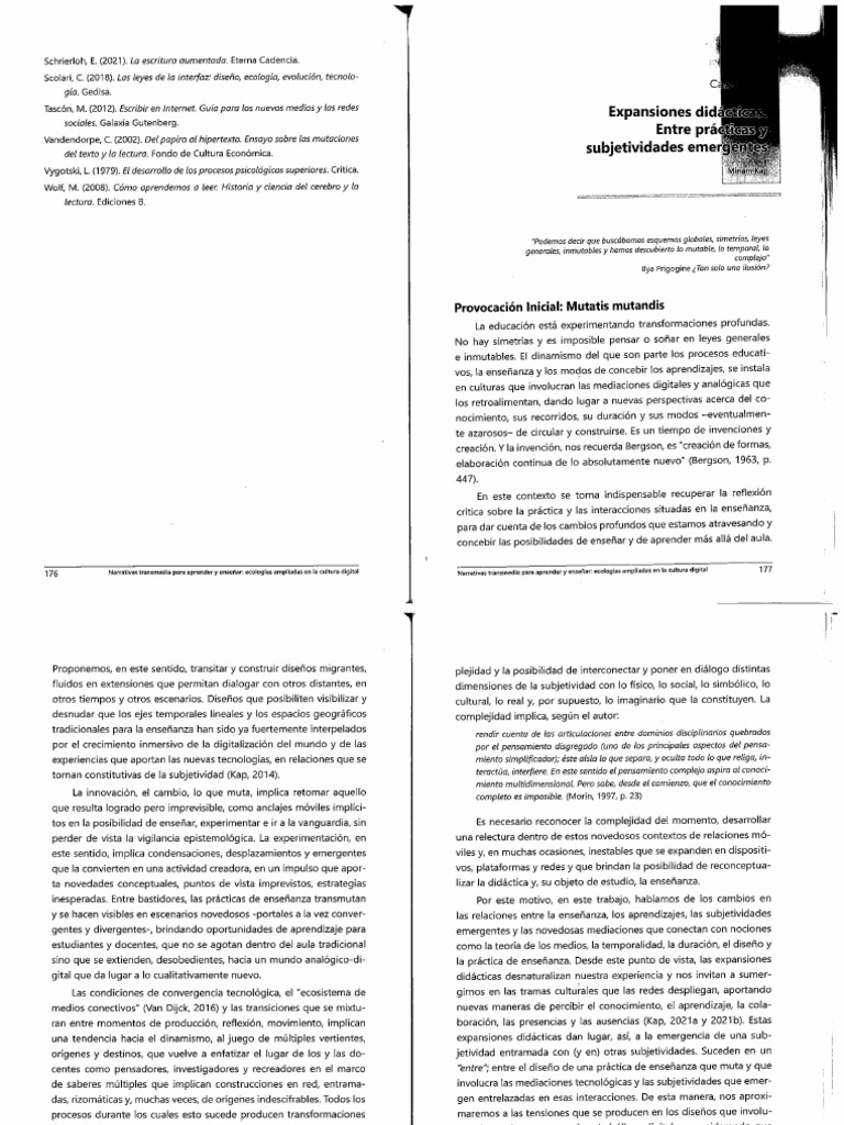 CAPITULO 8 Miriam Kap Expansiones Didacticas | PDF