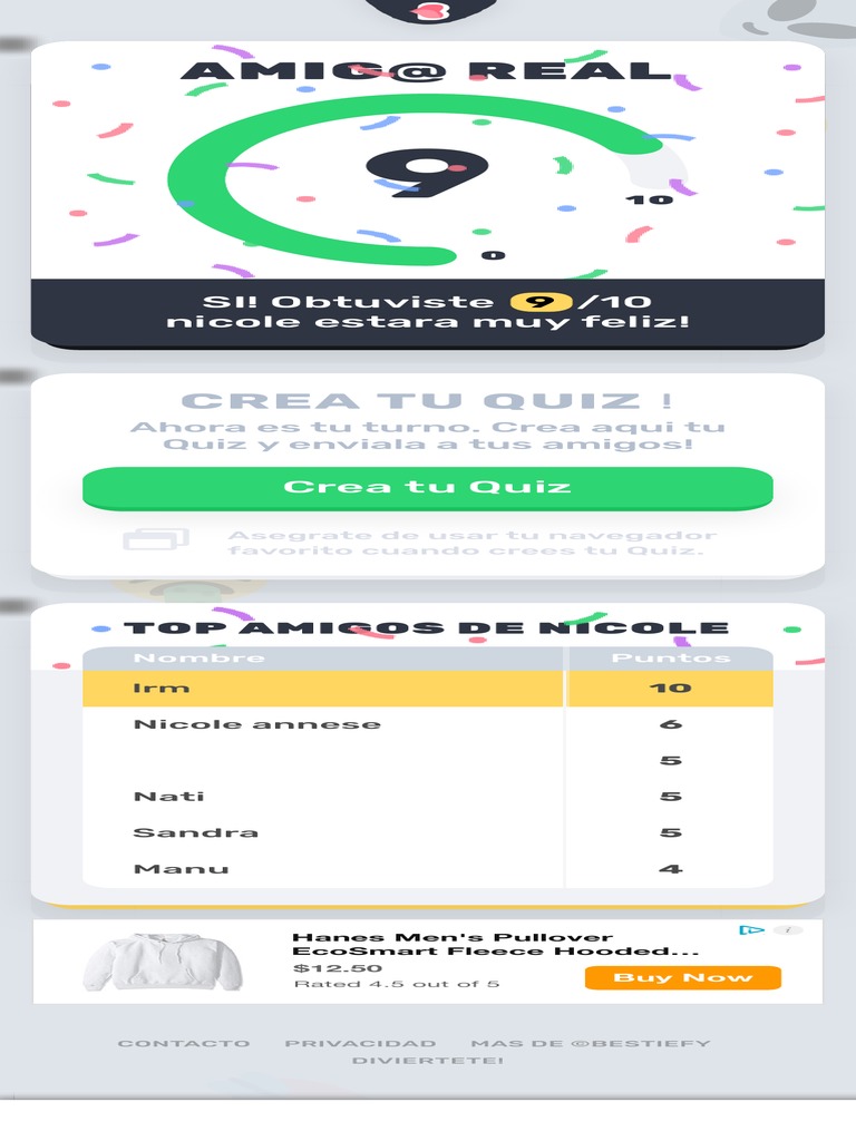 Beat this Quiz & Prove you're a Real Friend • Bestiefy | PDF