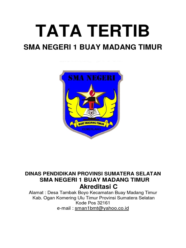 Tata Tertib Sma N 1 BMT 2023 | PDF