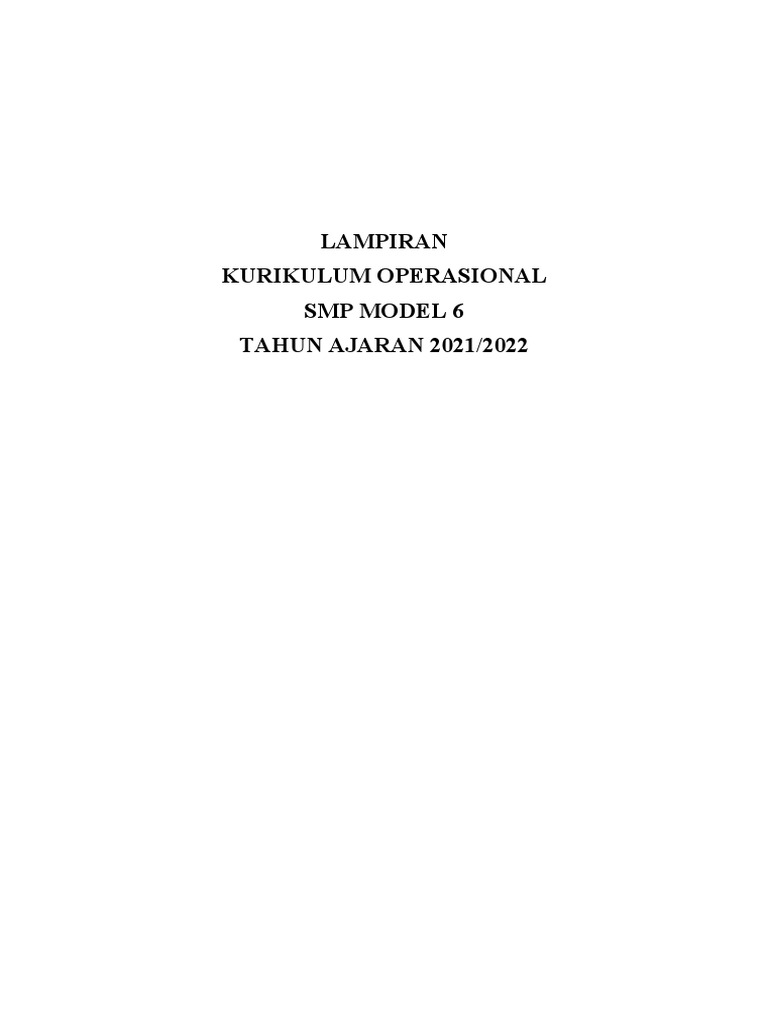 Kosp SMP Model 1 (Lampiran) | PDF