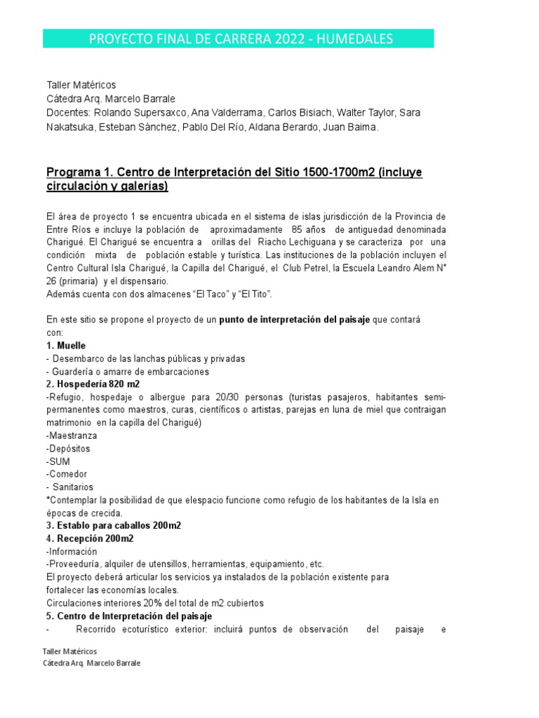 Programas PFC 2022 | PDF