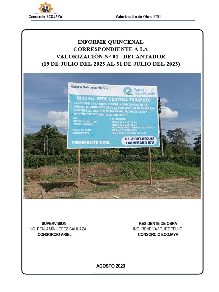 Val 01 - Emapa - Decantador | PDF