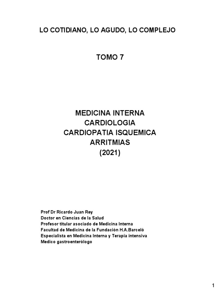 Libro Cardio Angor y Arritmias Nuevo (Autoguardado)_pagenumber | PDF ...