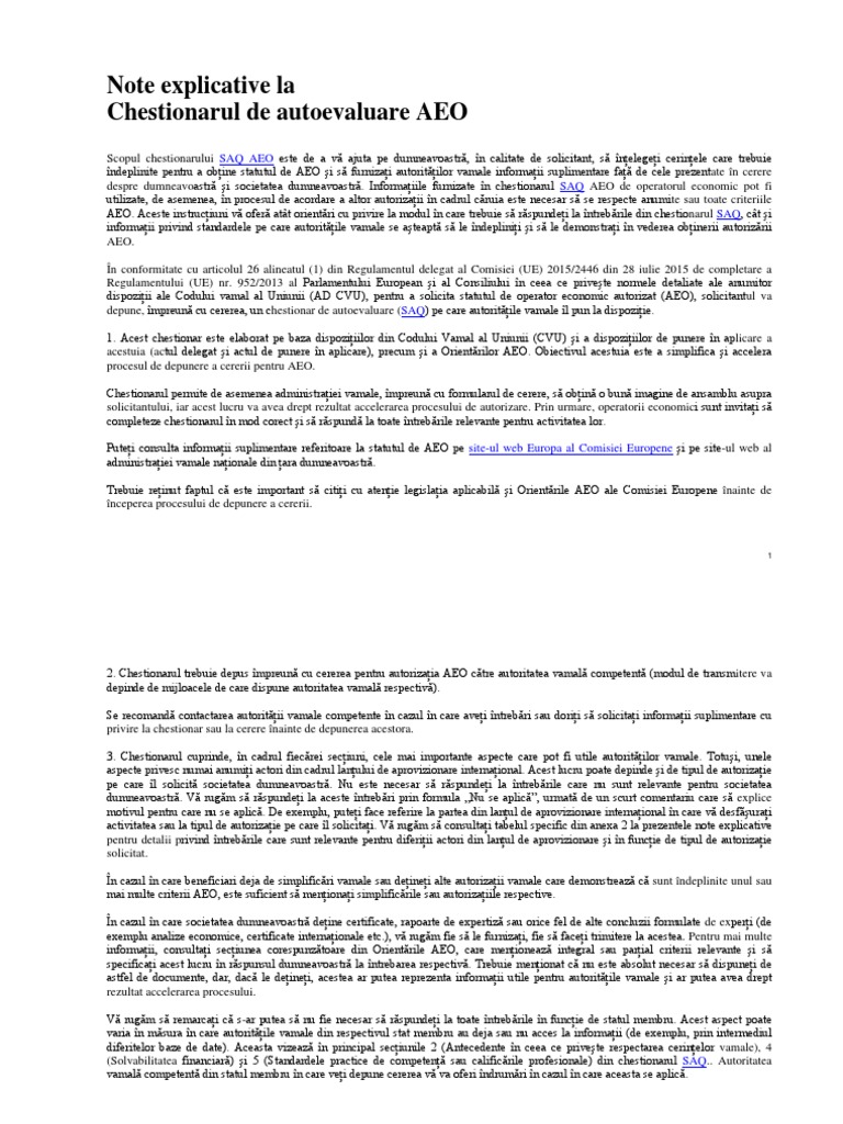 Note Explicative(1) | PDF