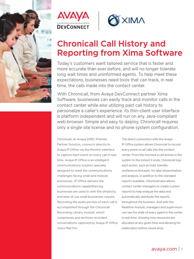 Xima Software Chronicall-GCC4853DEV | PDF | Microsoft Windows | Call Centre