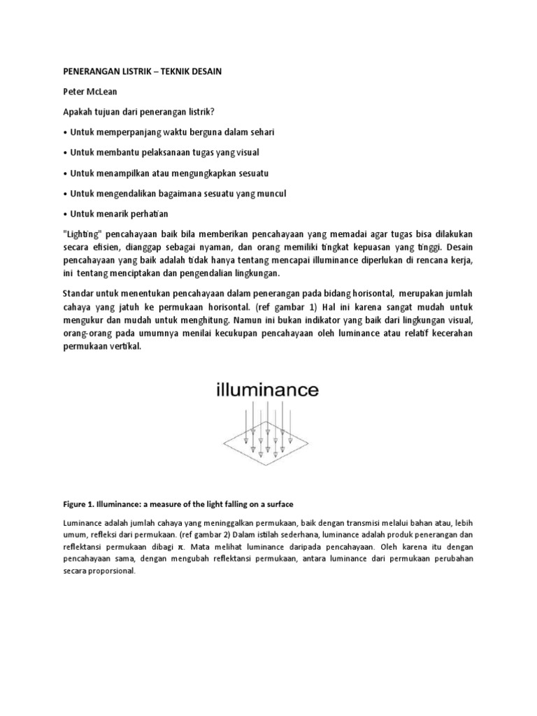 Utility of Building - Electric Lighting Design Techniques | PDF