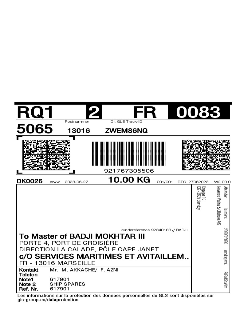 Suivi Colis Cash Plus - GLS Track-ID | PDF