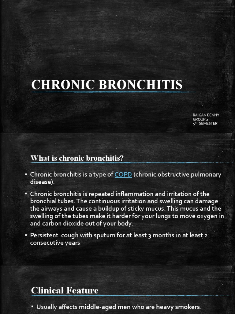 Chronic Bronchitis | PDF | Bronchitis | Chronic Obstructive Pulmonary Disease