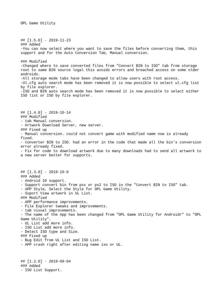 Changelog MD | PDF | Android (Operating System) | Mobile App