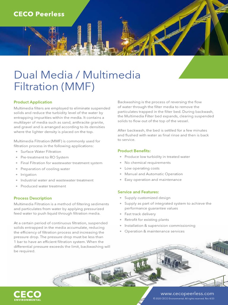 GEN Dual Multimedia Filtration Final0420 | PDF | Filtration ...