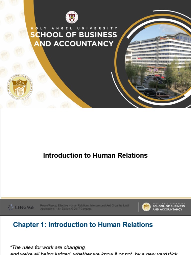 Week 2 - Module 2 - Discussion - Introduction To Human Relations | PDF ...
