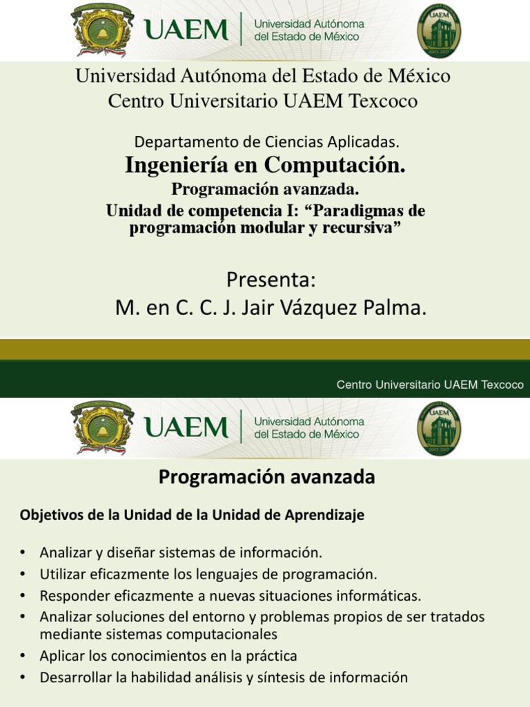 Paradigmas de Programación Modular y Recursiva | PDF | Parámetro ...