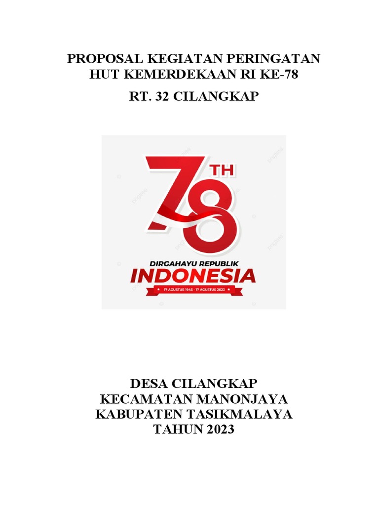 Proposal Kegiatan HUT RI Ke - 38 Ds - Cilangkap | PDF | Olahraga & Rekreasi | Perjalanan