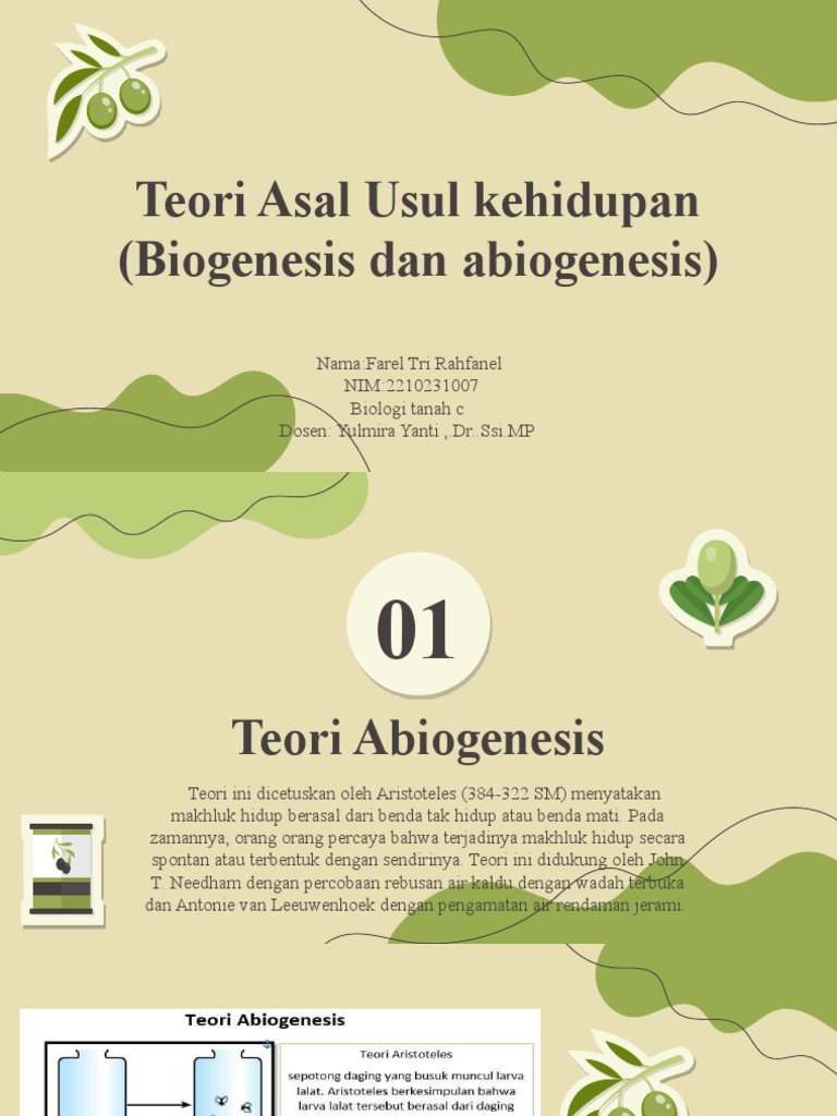 Teori Biogenesis Dan Abiogenesis | PDF