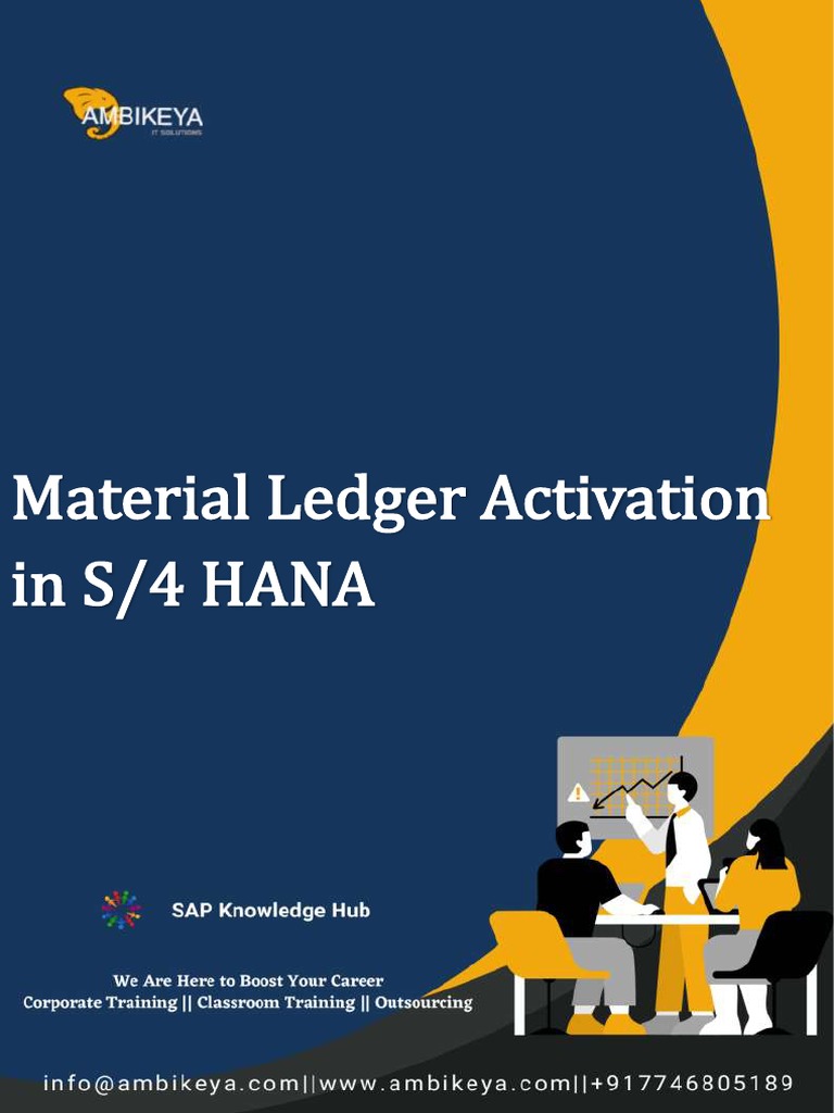 SAP MM Material Ledger Activation in S - 4HANA | PDF | Valuation ...