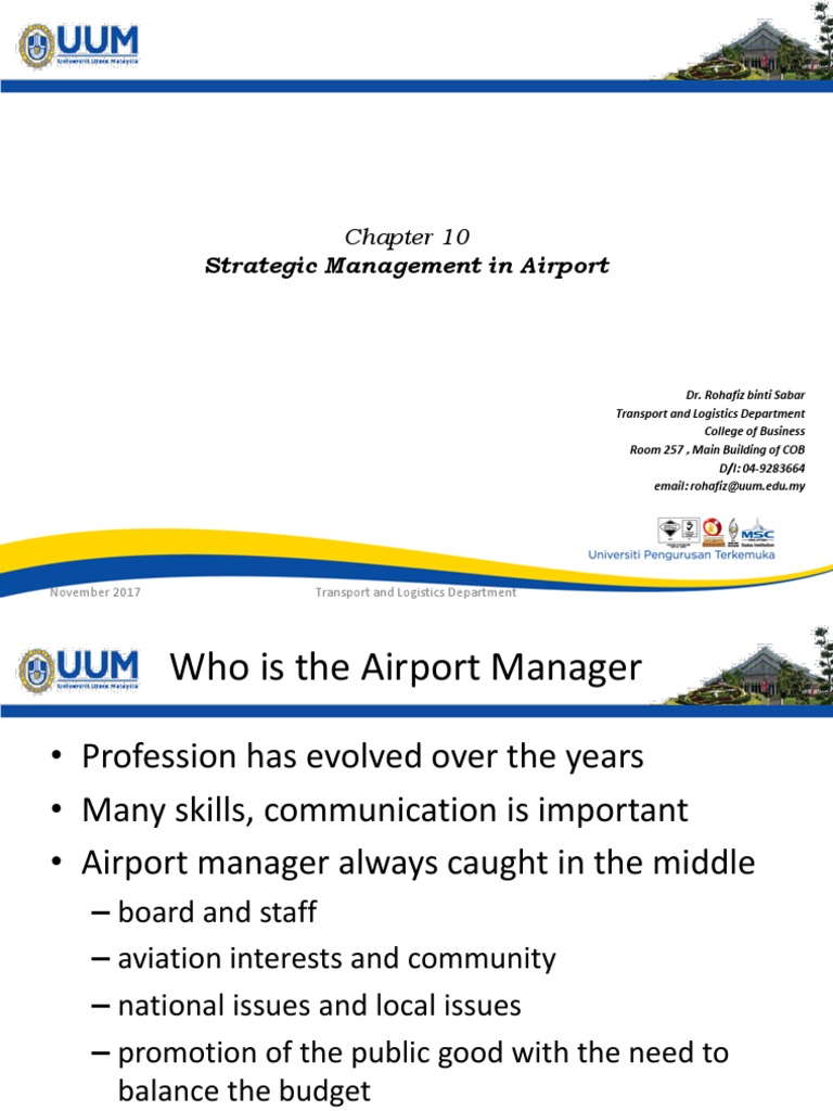 APM - 10 - Strategic Management in Airport | PDF | Airport | Airlines