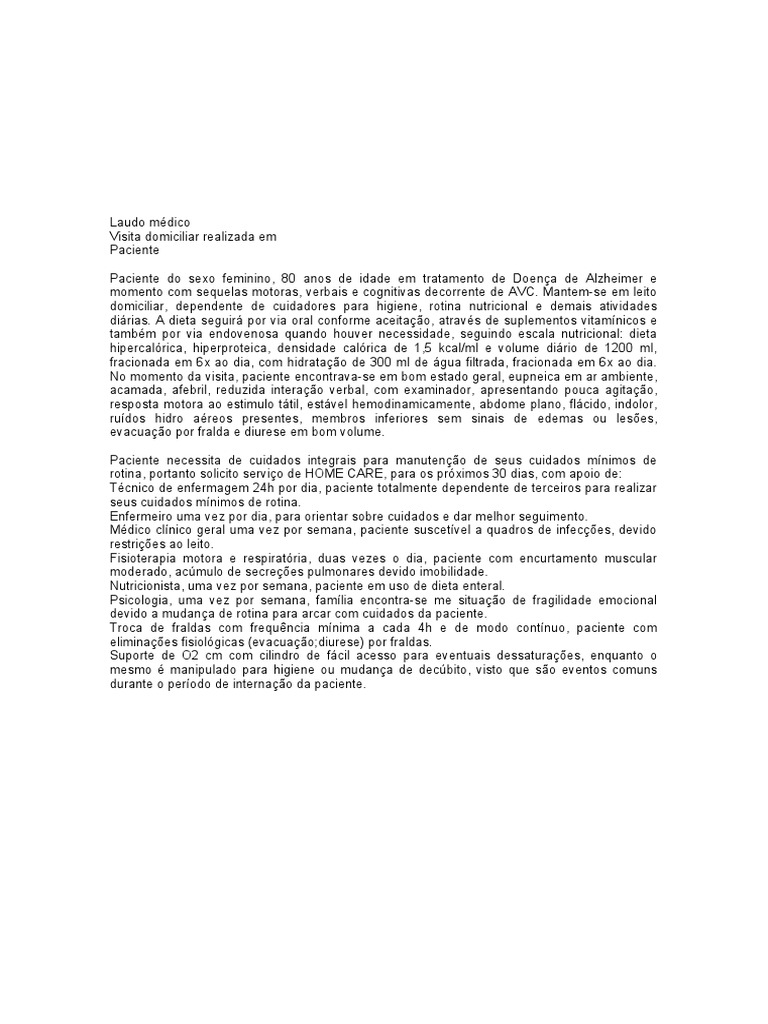 Modelo Laudo | PDF | Autoajuda