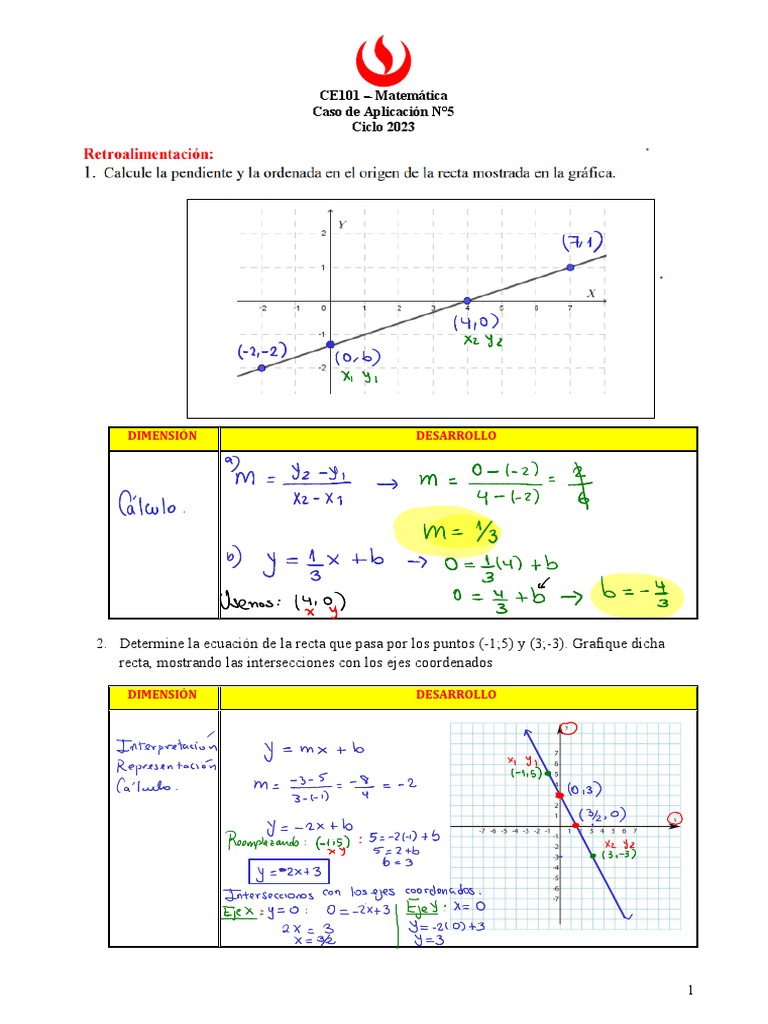 CE101 2023 Caso de Aplicación Semana 6-Sol | PDF | Precios | Ecuaciones