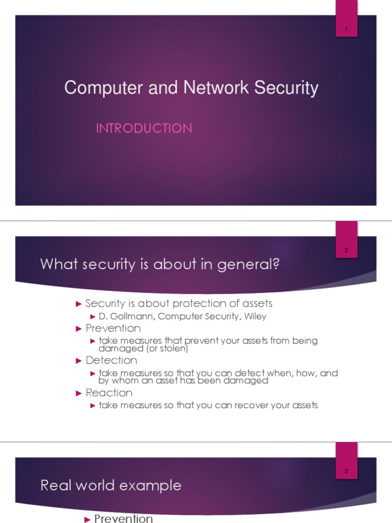 1 - Intro To Security | PDF | Information Security | Security