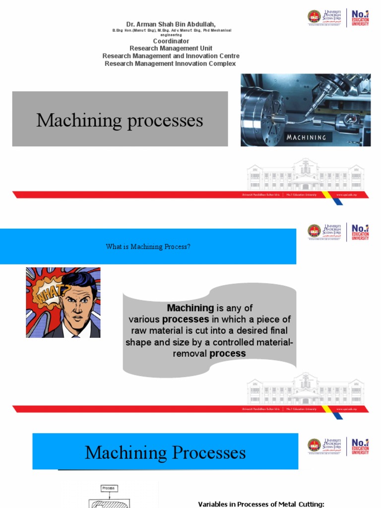 3 Machining Process | PDF | Machining | Building Materials